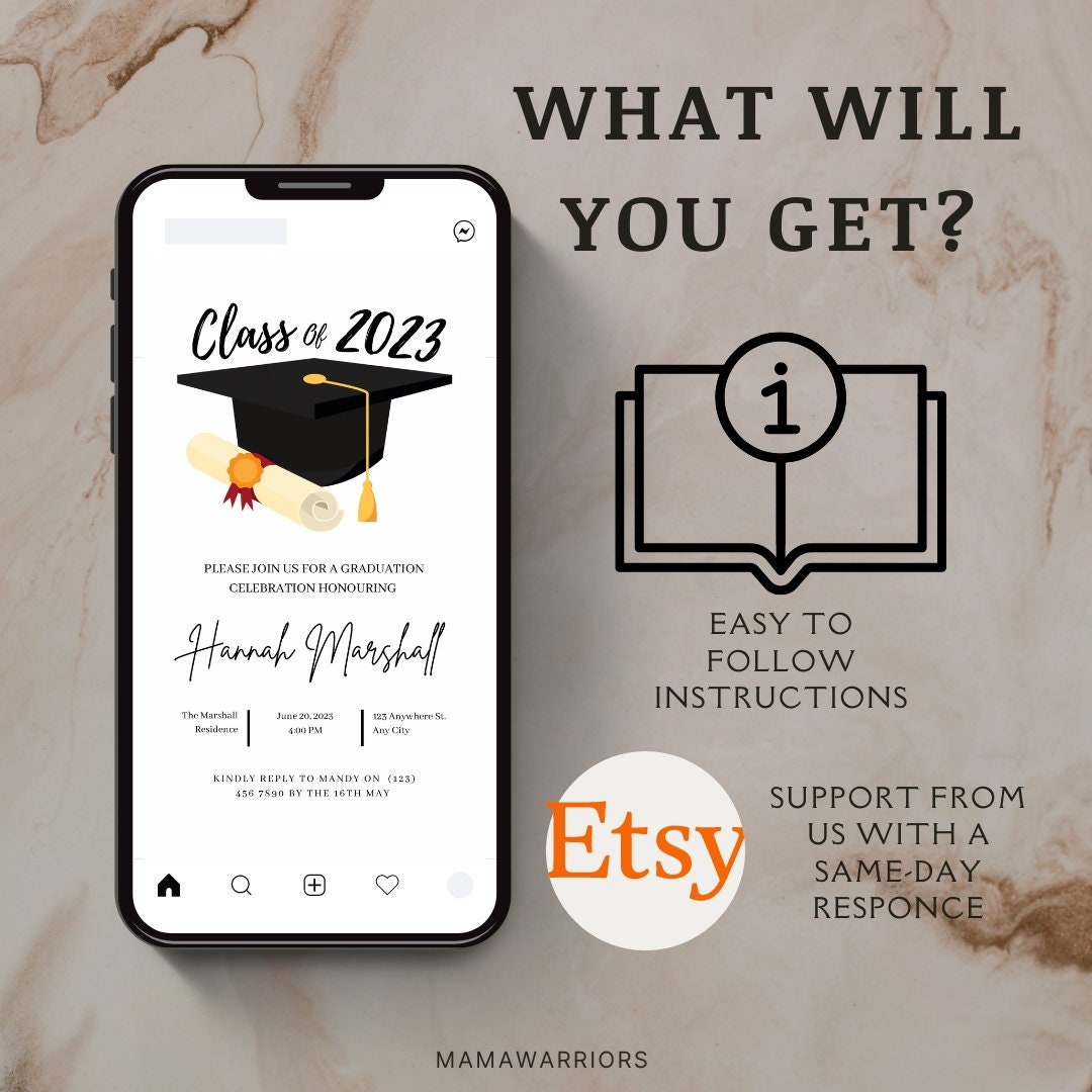 Graduation Party Invitation Message, Graduation Evite, Grad Party, Open ...