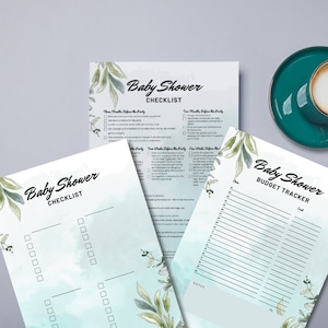 Ultimate Baby Shower Checklist Printable, Baby Shower Planner Printable ...