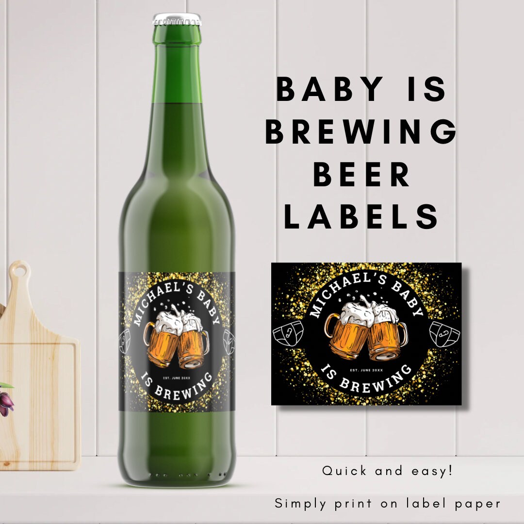 Baby is Brewing Beer Labels, Diaper Baby Shower, Dudes, Diapers and ...