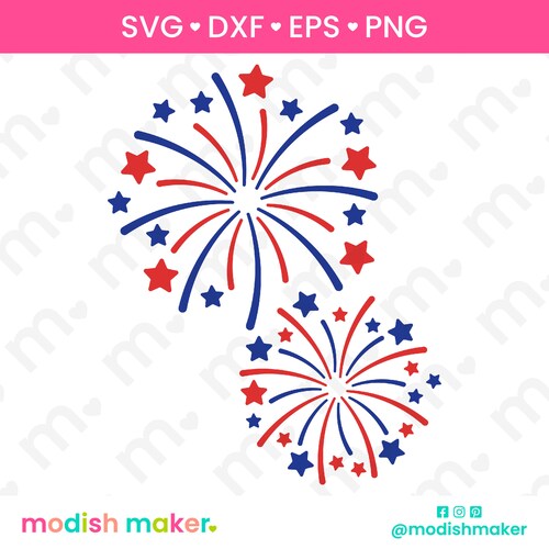 4th of July Fireworks SVG Bundle for Independence Day - Etsy