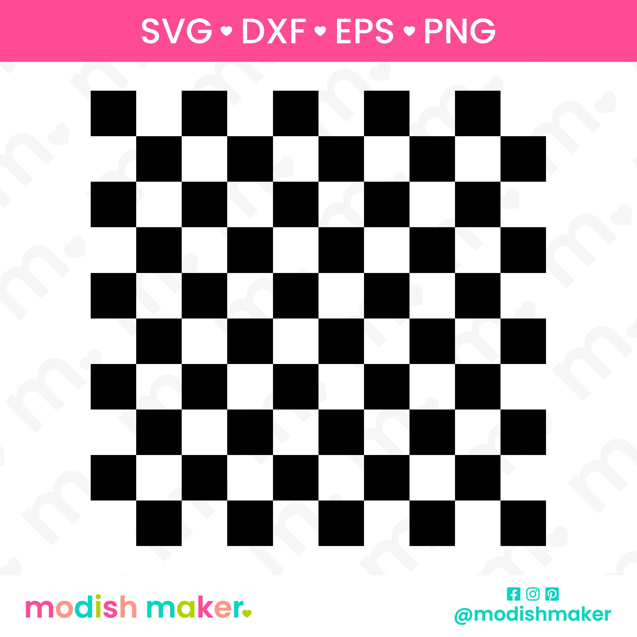 Checkerboard SVG Seamless Checkered Pattern SVG Checkers | Etsy