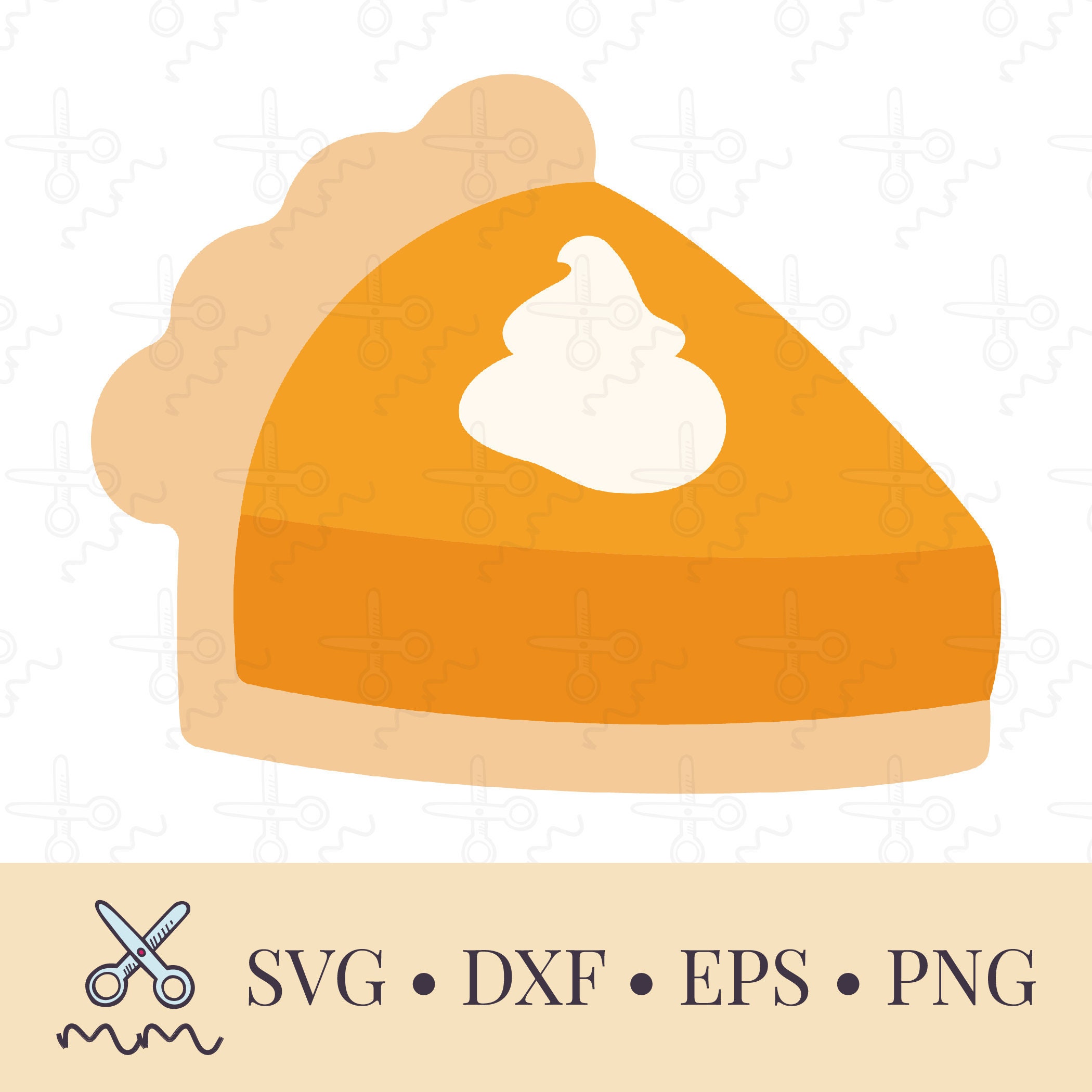 Pumpkin Pie SVG Thanksgiving SVG Fall Autumn Food Svg Eps | Etsy
