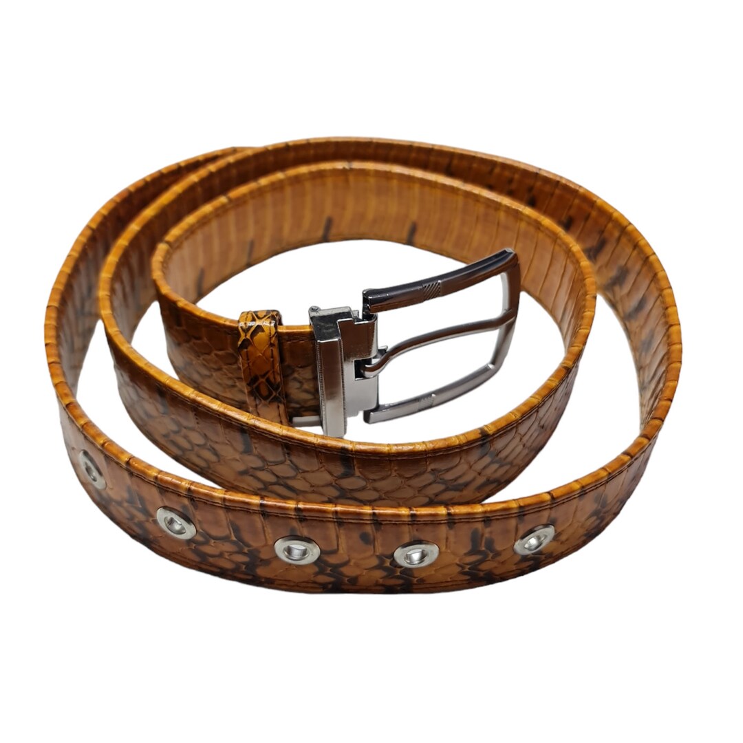 Cobra Snake Belt Snakeskin Belt Unisex Exotic Waist Belt Buckle - Etsy