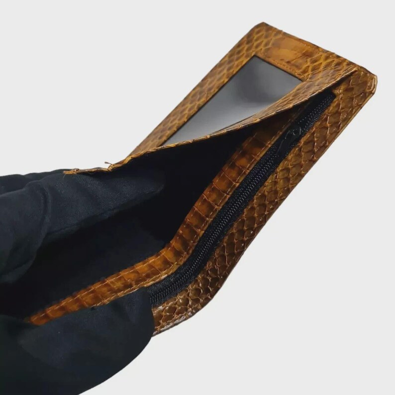 Mens Snake Wallet Bifold Handmade - Etsy