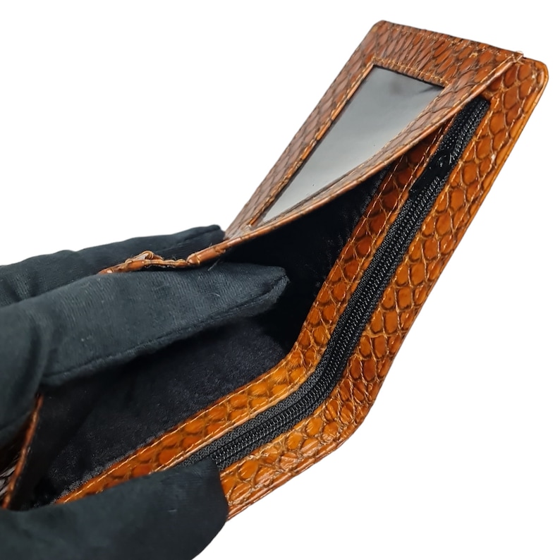 Genuine Cobra Snake Skin Men's Wallet Brown - Etsy
