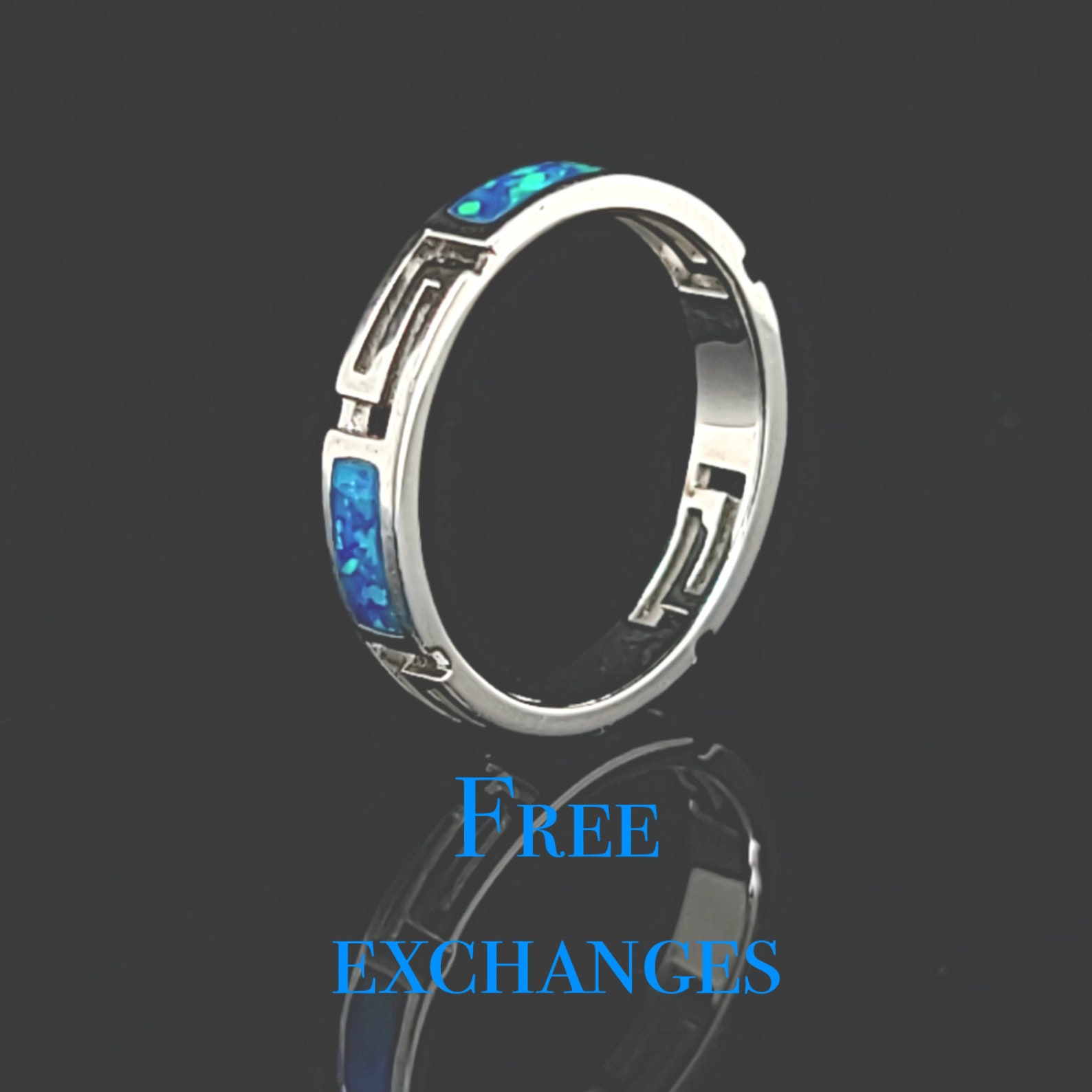 Toe Rings Toe Ring for Women Blue Opal Women's Toe - Etsy