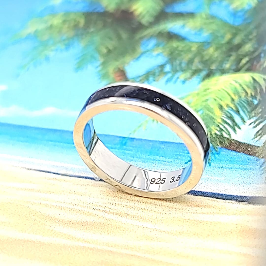 Women's Toe Rings, Black Ring, Sterling Silver, Gift for Her, Birthday ...