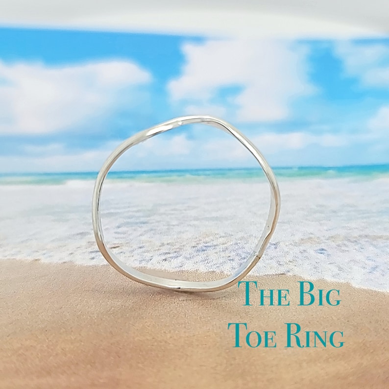 Wave Big Toe Ring Gold Big Toe Ring the Wave Wave Ring - Etsy