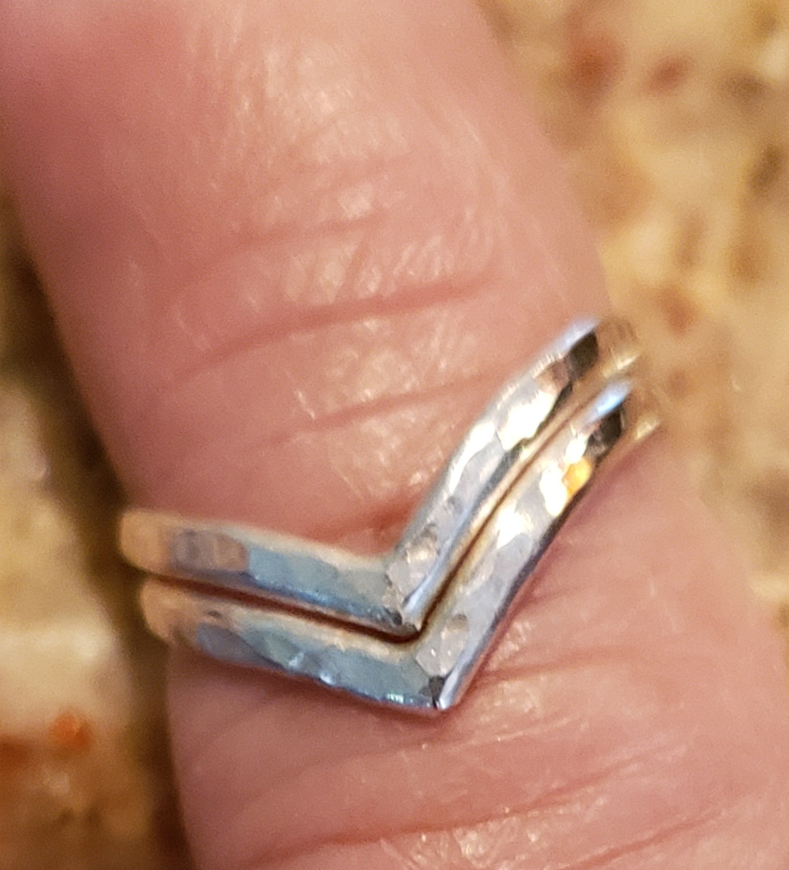 Thumb rings Women's thumb ring Chevron ring Sterling | Etsy