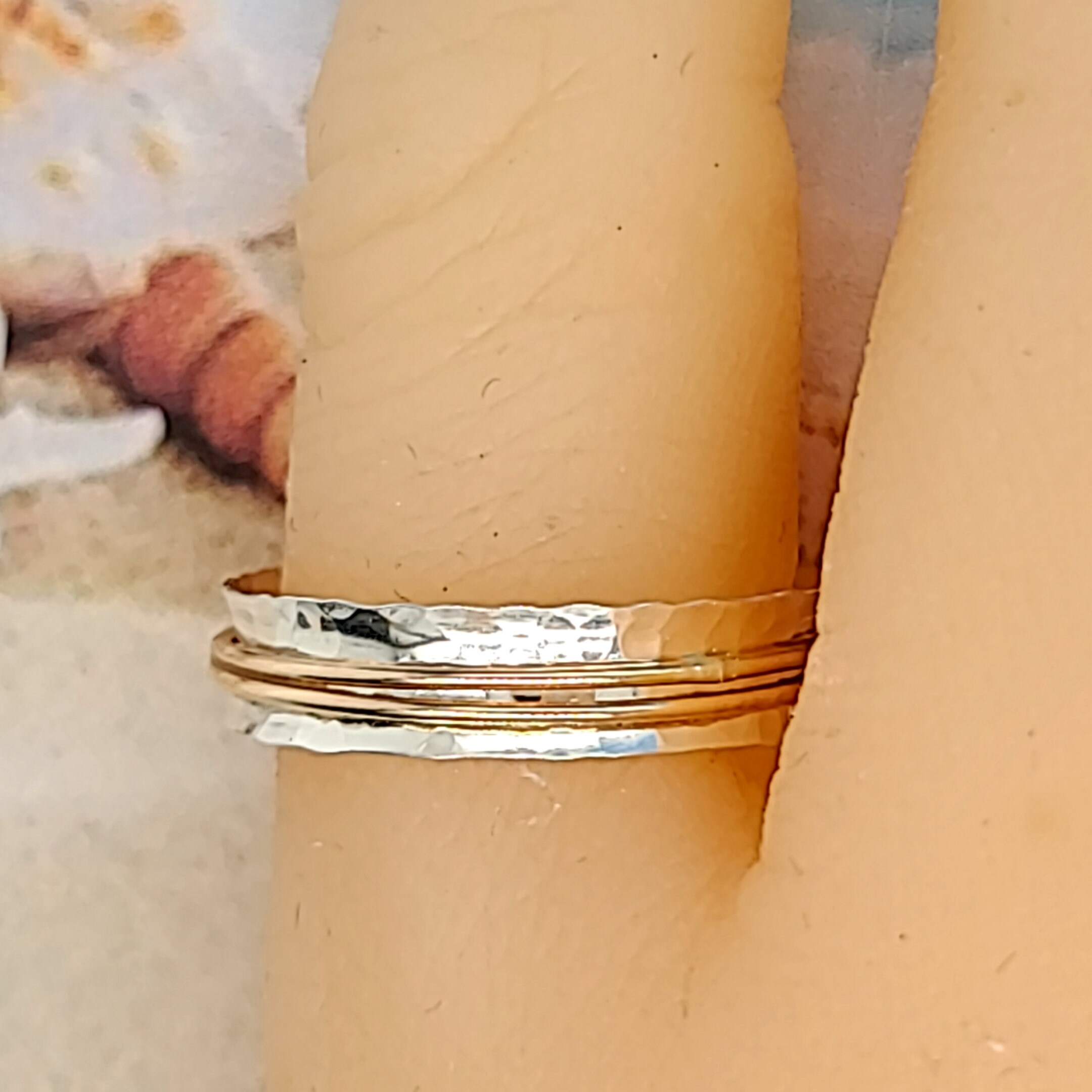 Thumb Ring for Women Thumb Rings Mixed Metals Stacked Thumb | Etsy