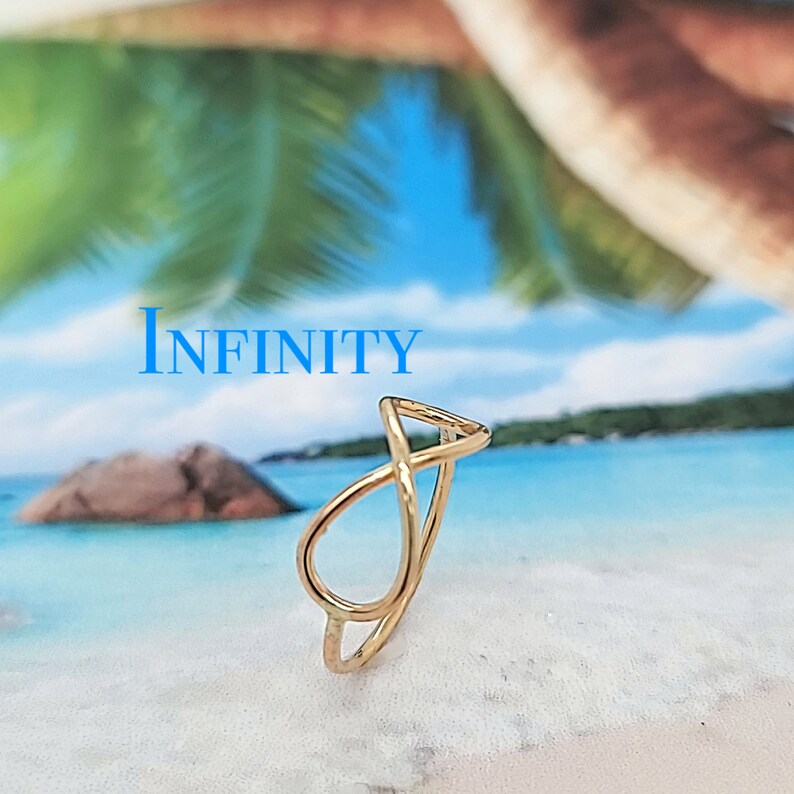 Toe ring Women's toe ring Infinity toe ring 14k gold | Etsy