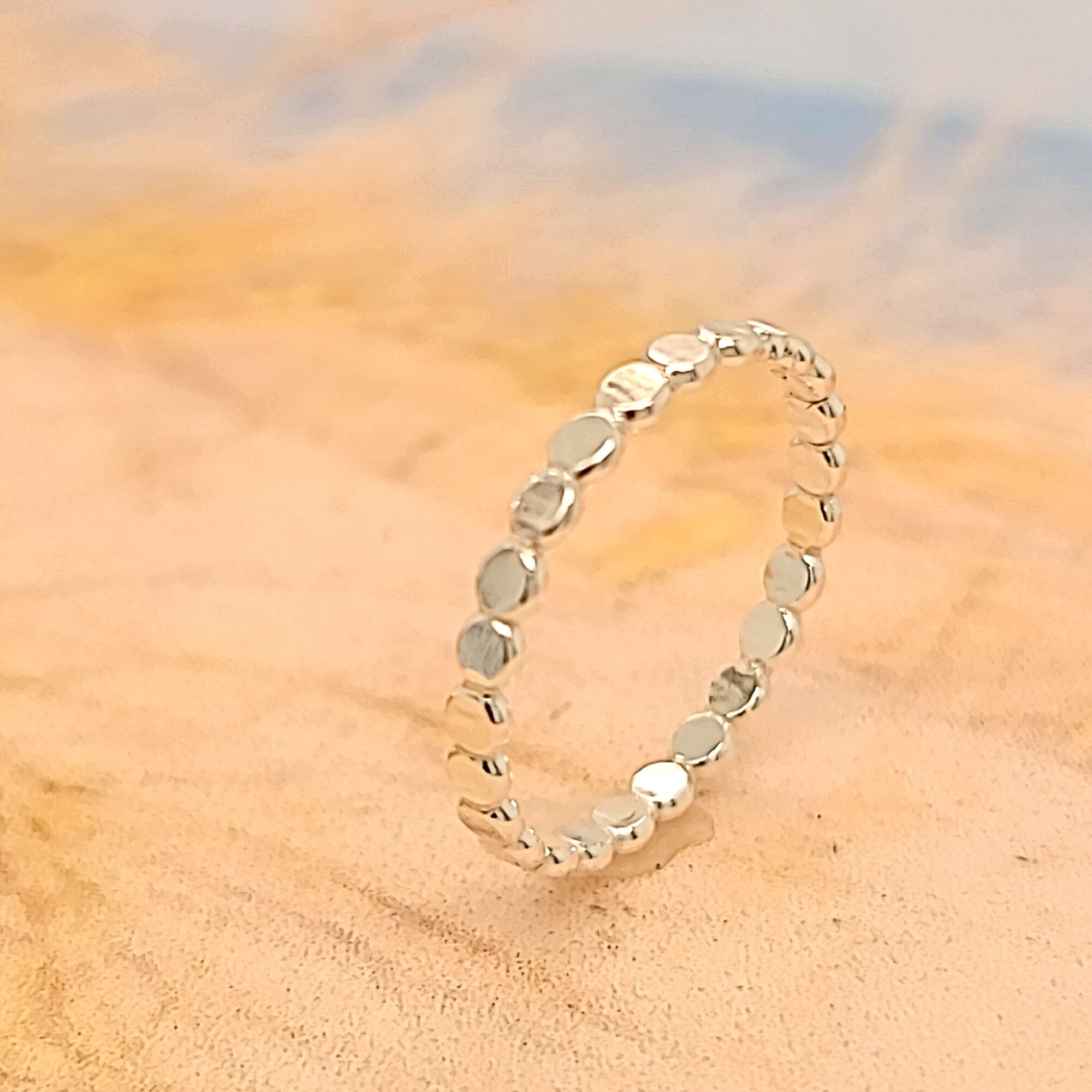 Gold beaded ring Flat gold bead Toe ring Women's toe | Etsy