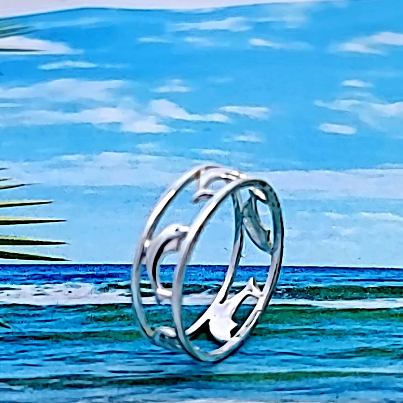 Sterling Silver Dolphin Toe Ring: Beach Ocean Jewelry - Etsy