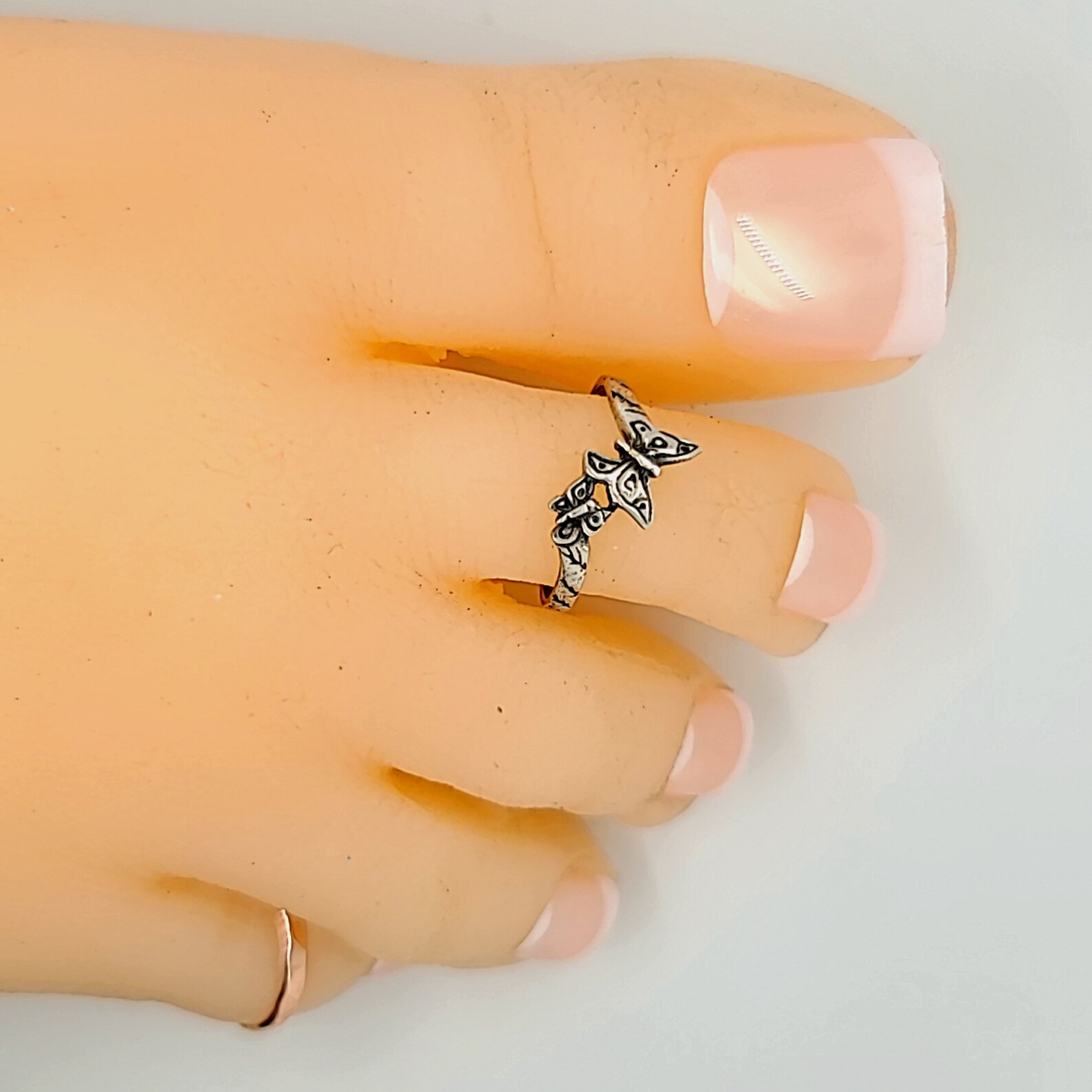 Toe Rings Butterfly Ring Toe Accessories Gold Butterfly Toe - Etsy