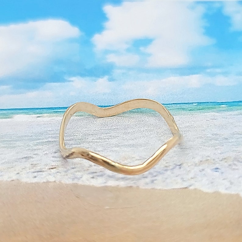 Wave Big Toe Ring Gold Big Toe Ring the Wave Wave Ring - Etsy