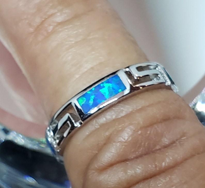 Toe Rings Toe Ring for Women Blue Opal Women's Toe - Etsy