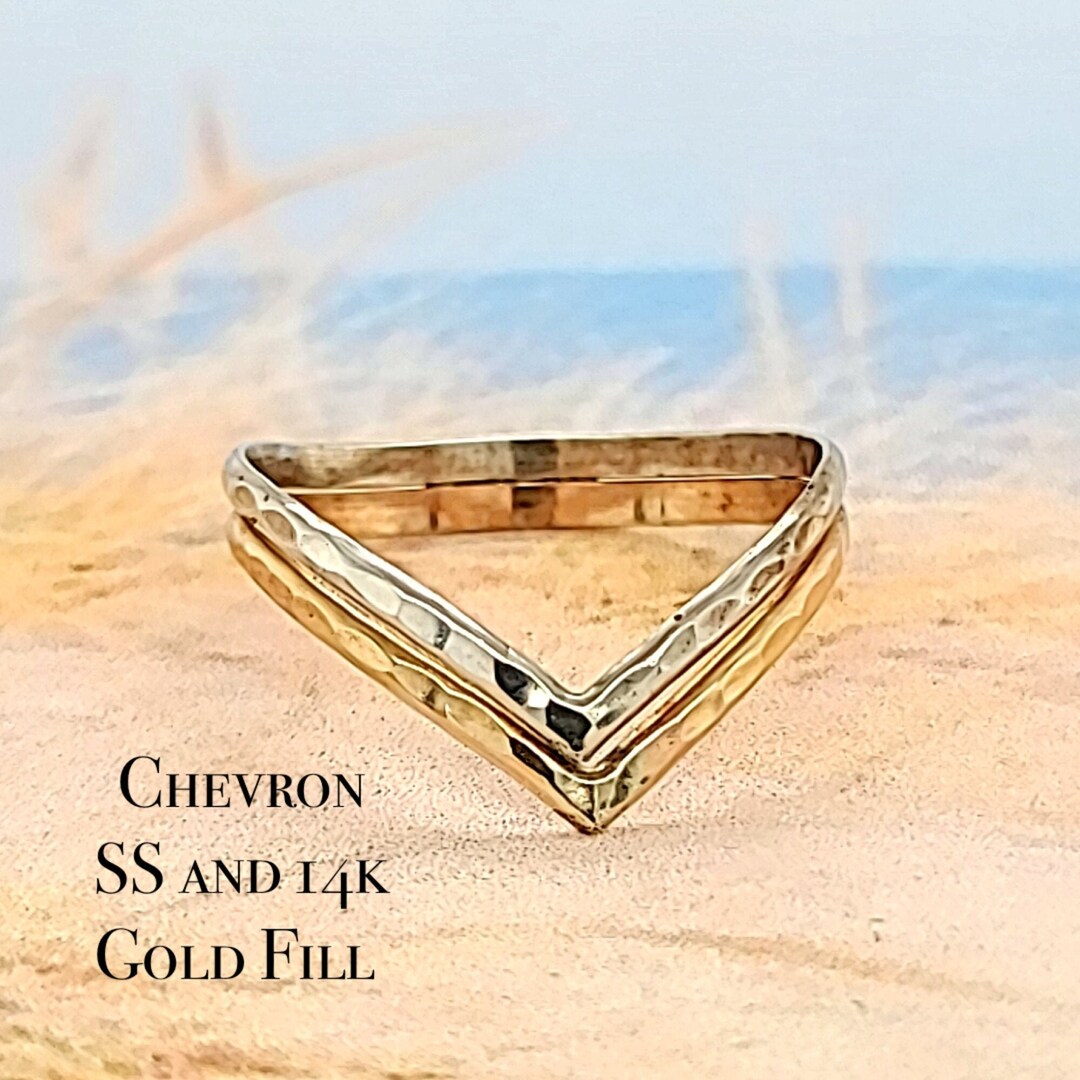 Thumb Rings - Women's Thumb Ring Chevron Ring - Sterling Silver Thumb ...