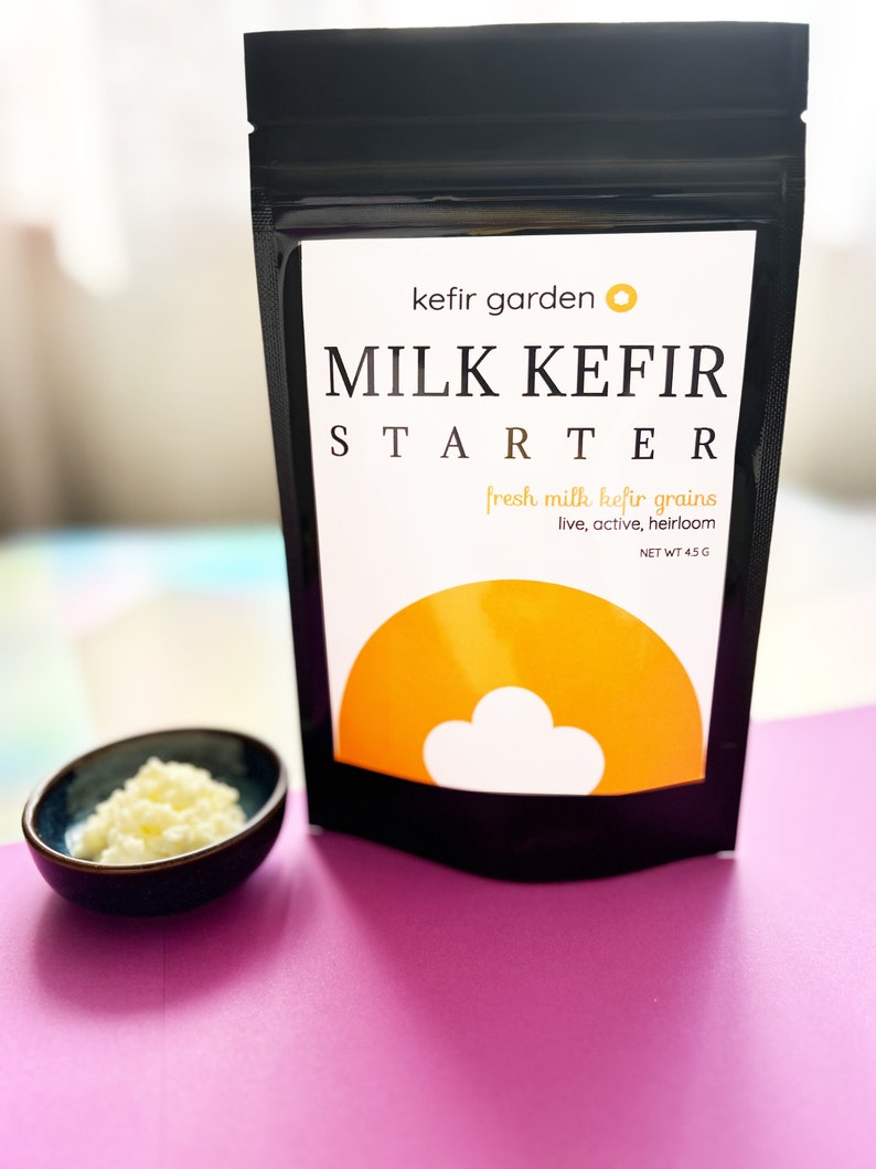 Fresh Organic Milk Kefir Grains With Starter Guide & Video Tutorial - Etsy
