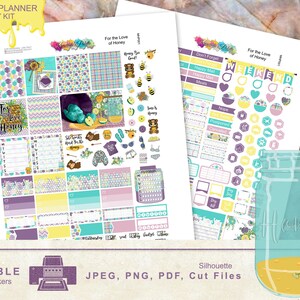 PRINTABLE Mini Happy Planner Stickers, for the LOVE of HONEY Planner ...