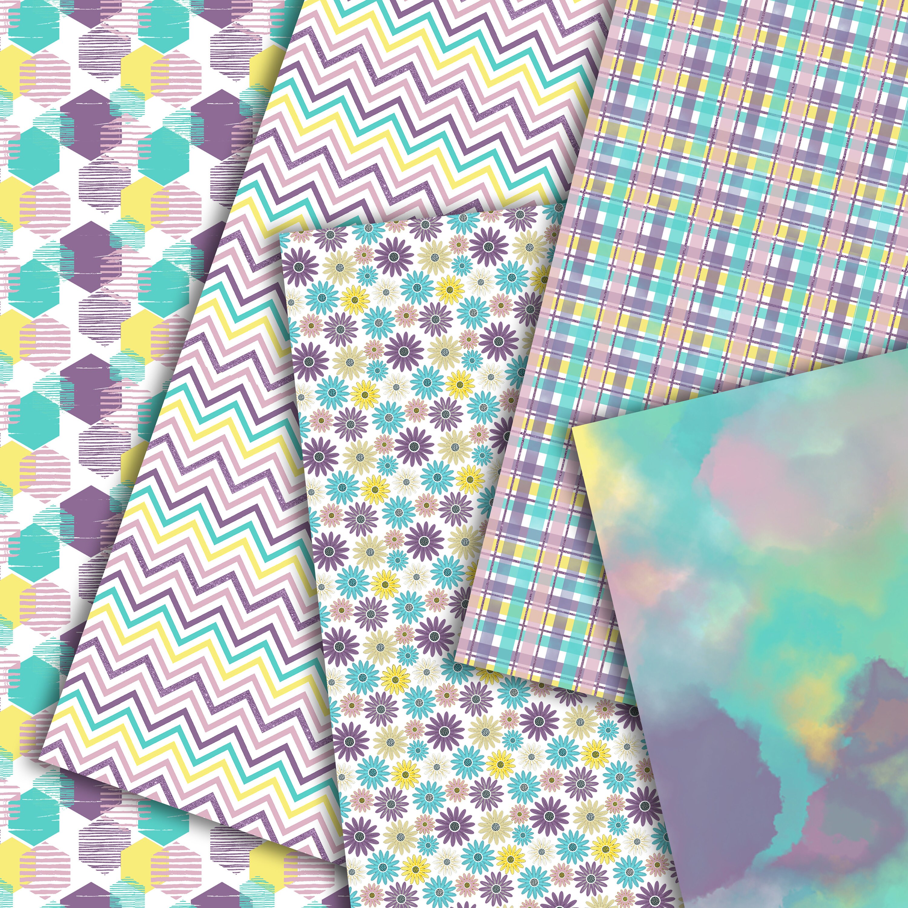 PRINTABLE, Digital Paper, Scrapbook Paper, Digital Backgrounds, for the ...