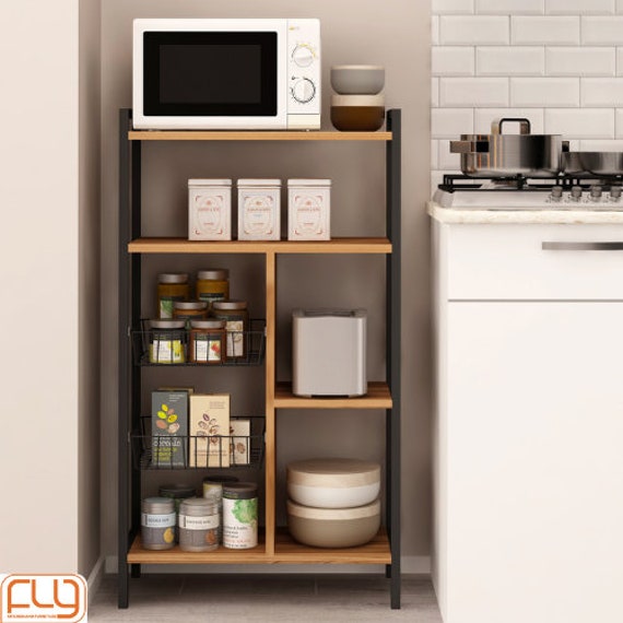 Kitchen Shelf Cabinet Multi-purpose Cabinet 5 Tiers Metal - Etsy