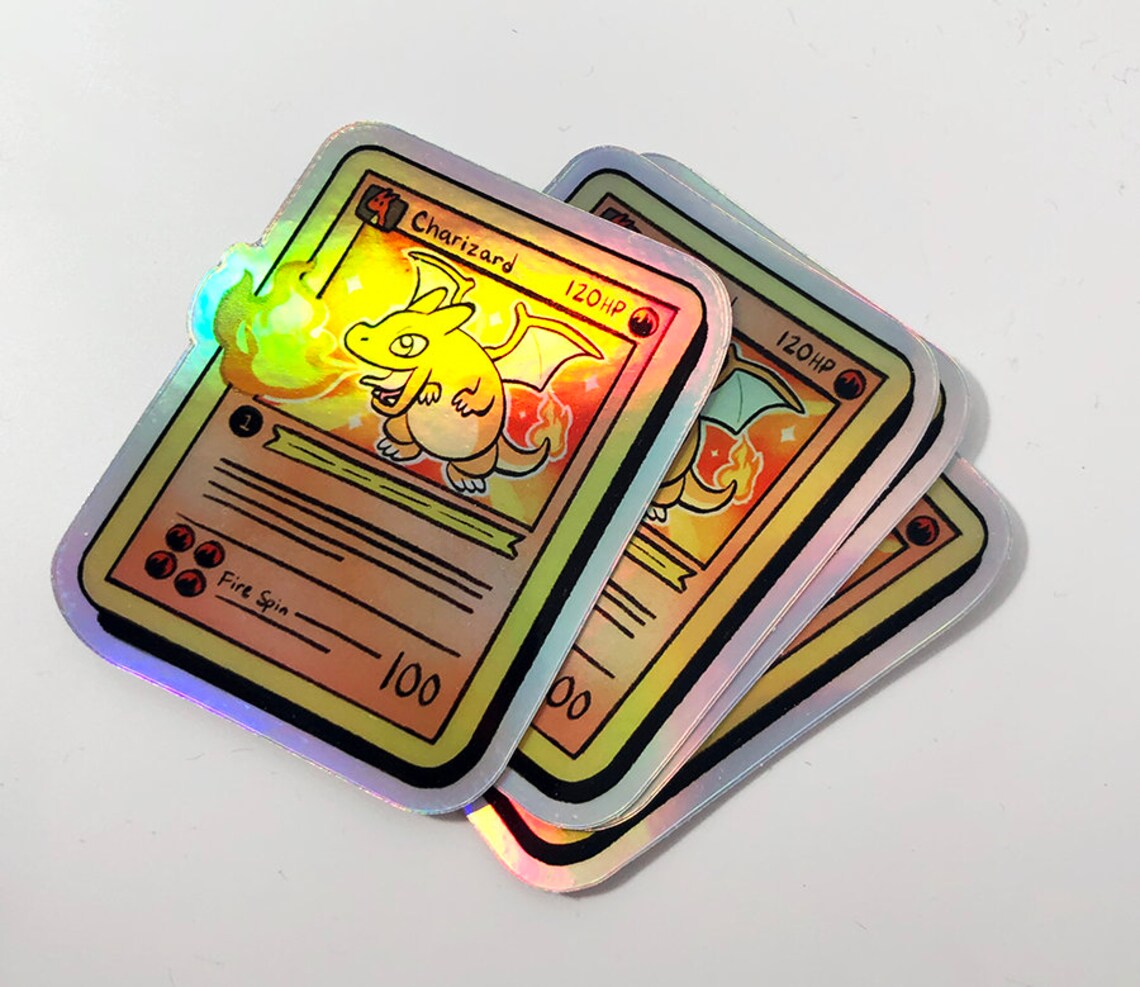 2x3 1st Edition Holographic Charizard Sticker - Etsy