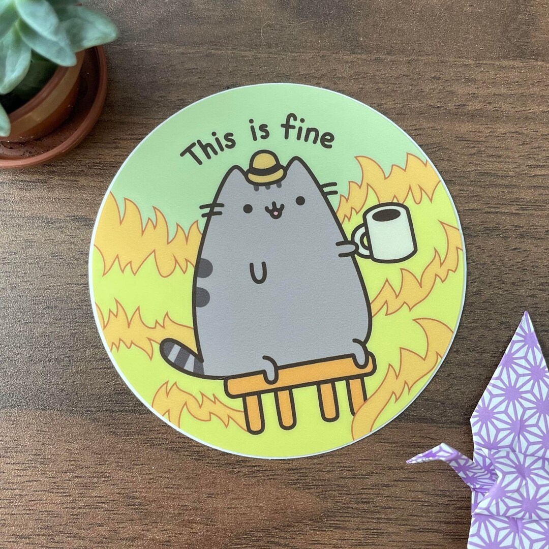 Optimistic Cat - Etsy