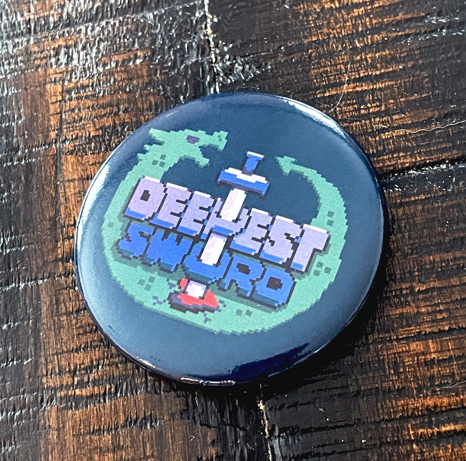 OFFICIAL Deepest Sword Game Logo Pin 2.25 - Etsy