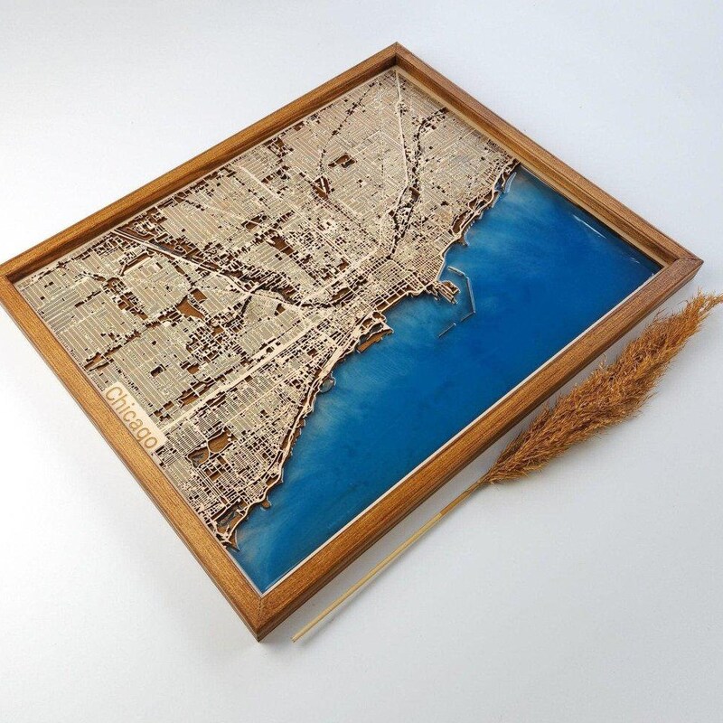 Wooden Map - Etsy