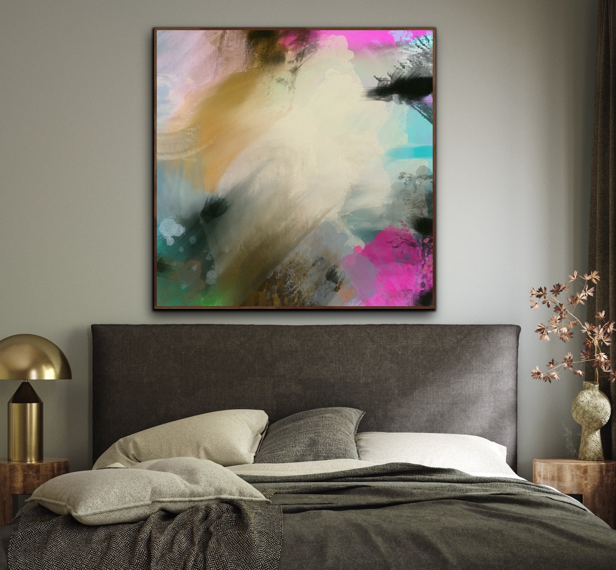Abstract Extra Large Colorful Art Print, SPLASH - Etsy