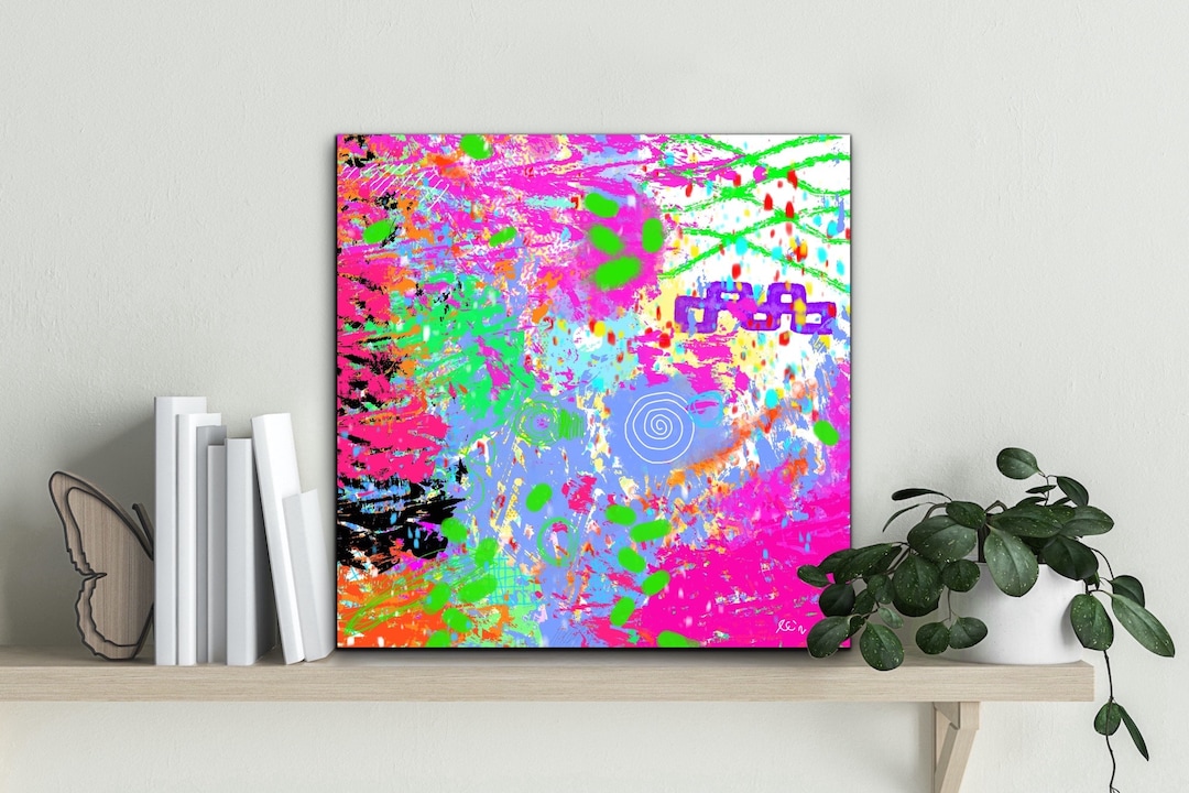 Abstract Extra Large Colorful Art Print, SPLASH - Etsy