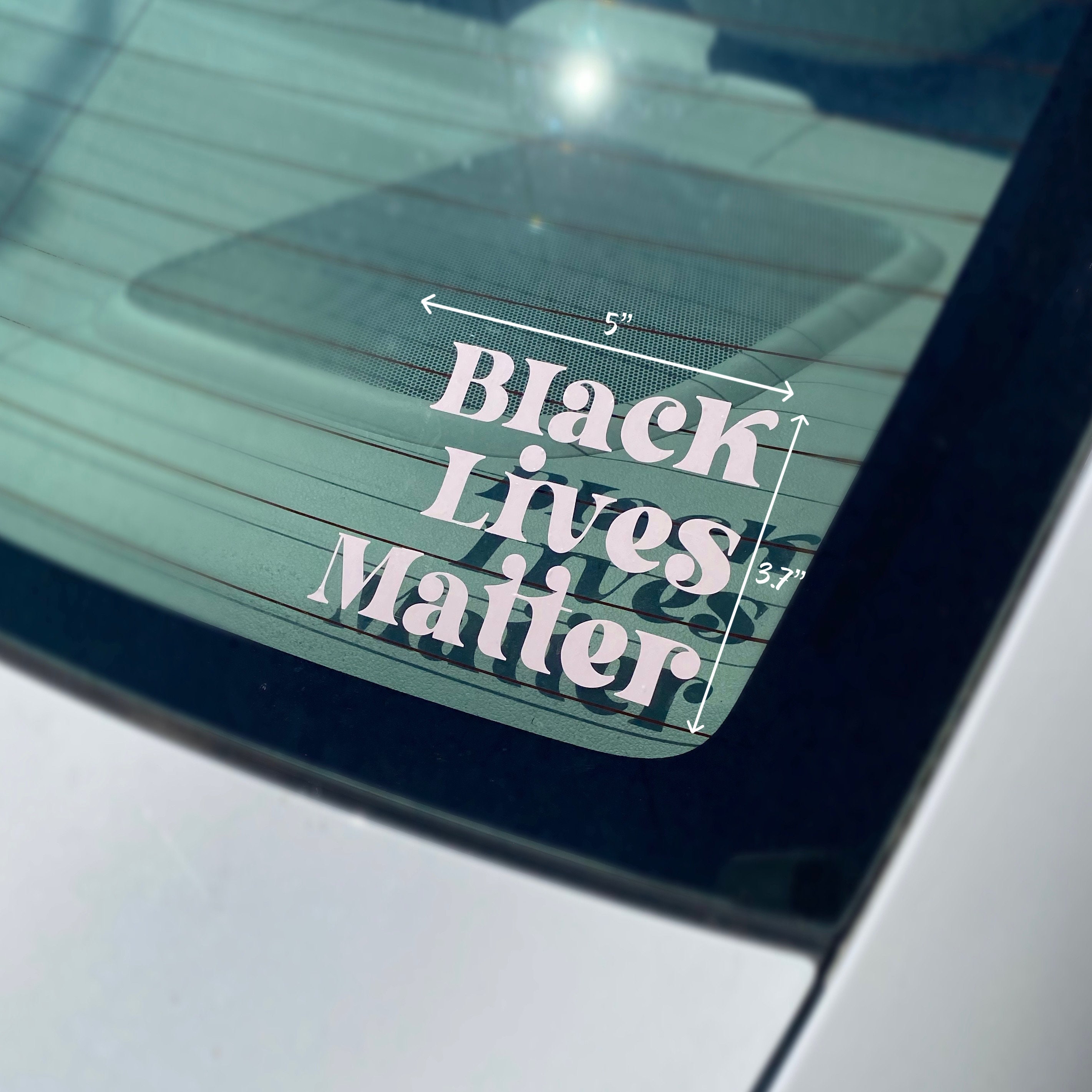 Car Window Glass Vinyl Decal Black Lives Matter BLM Bumper Sticker - Etsy