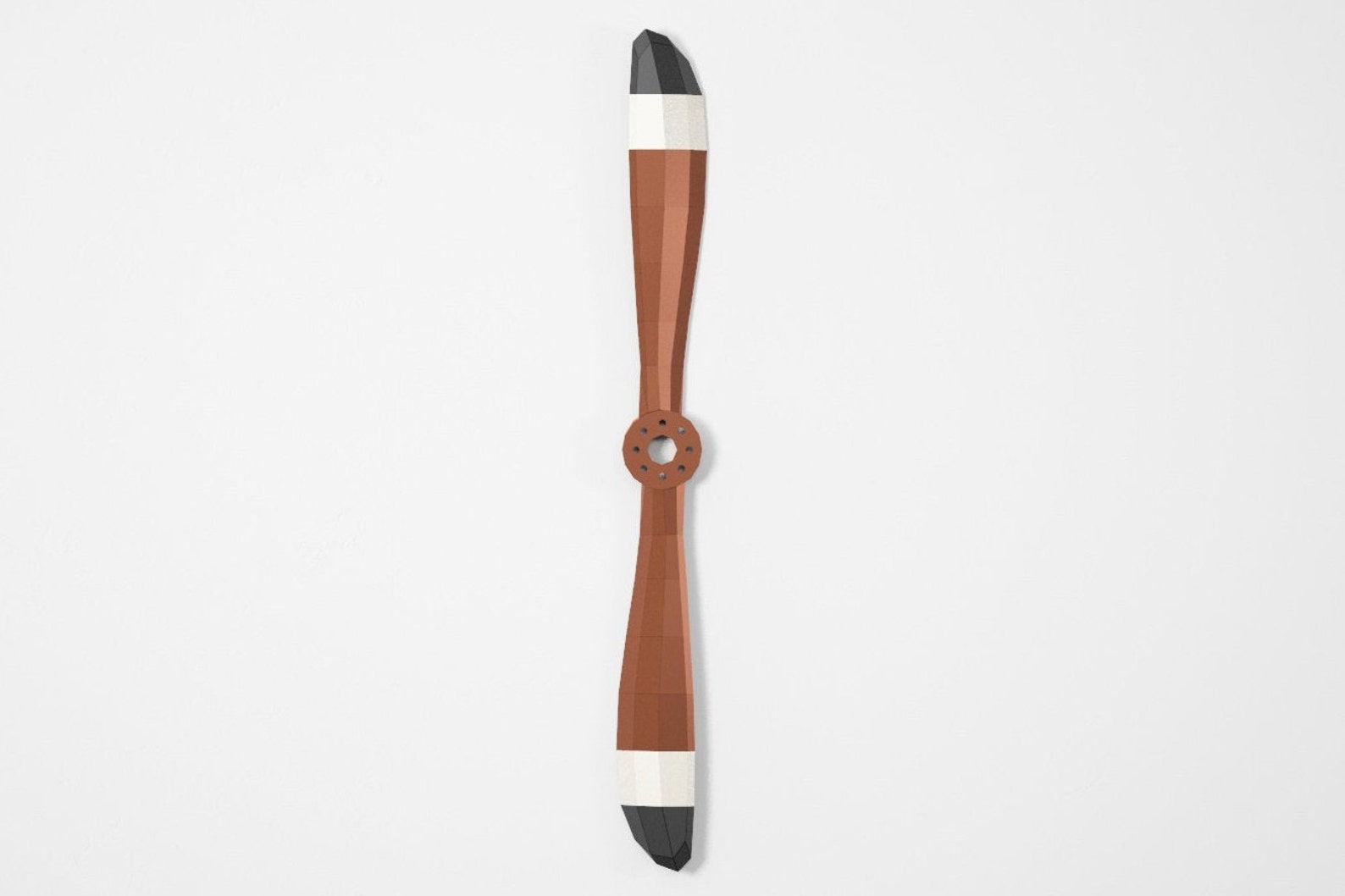 Airplane Propeller Low Poly PDF Template Aviation Decor | Etsy