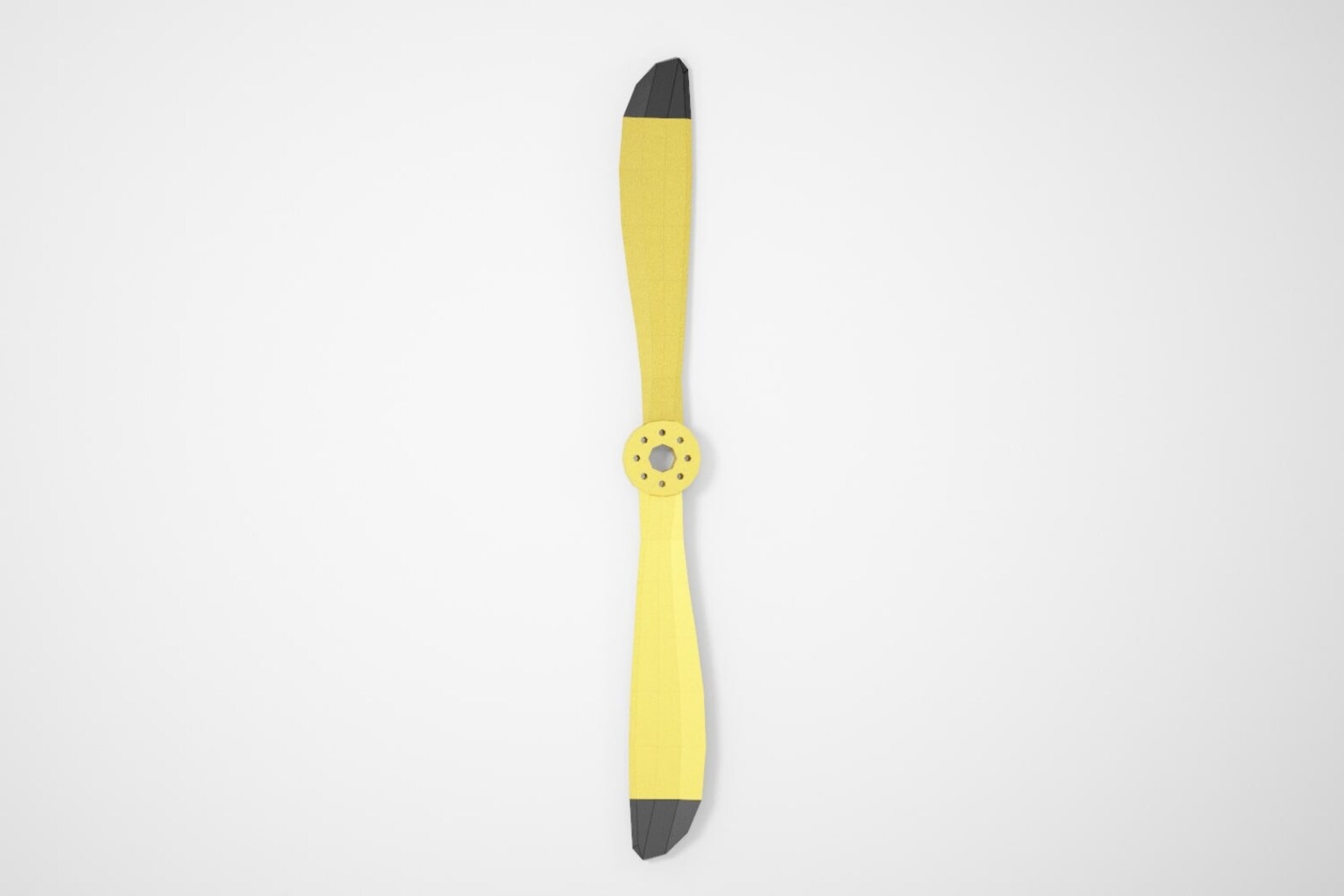 Airplane Propeller Low Poly PDF Template Aviation Decor | Etsy