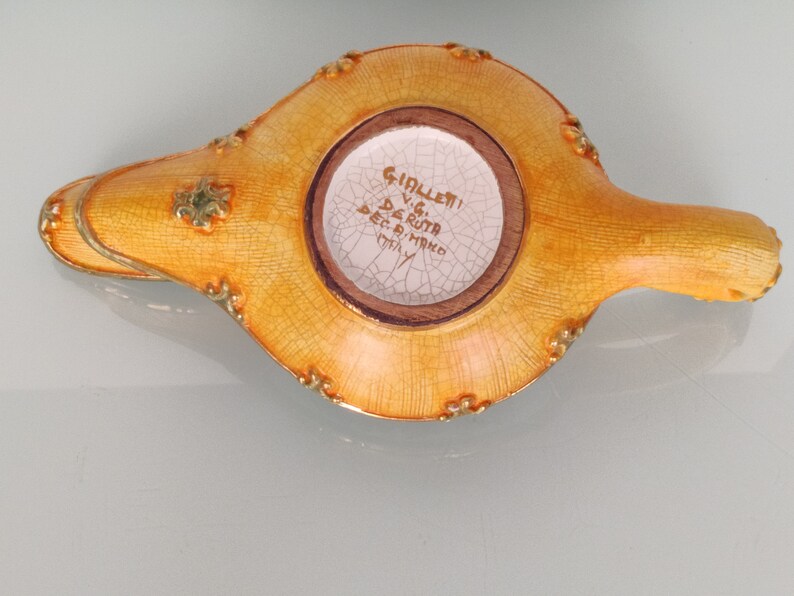 Vintage Deruta Ceramic Aladdin's Lamp Shape With Lid Hand - Etsy