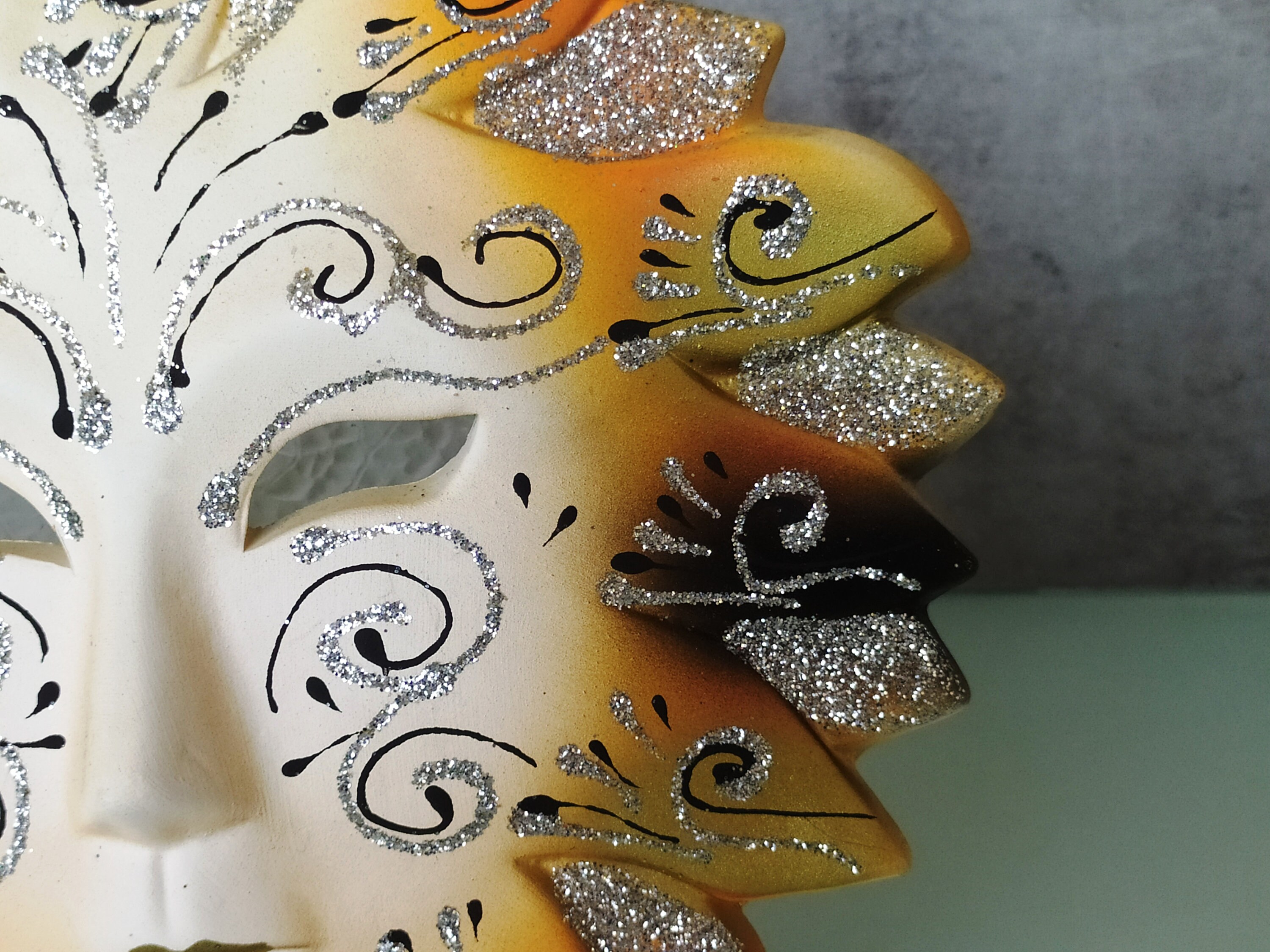 Vintage Hanging Mask Hand-painted Ceramic Mask - Etsy