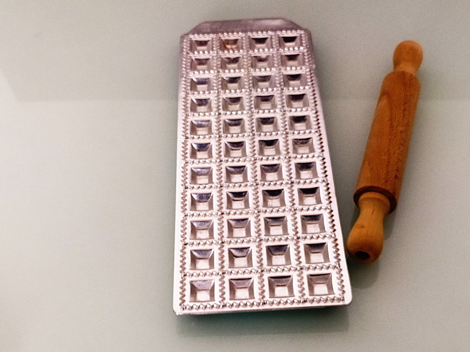 Vintage Raviolamp Ravioli Mold and Rolling Pin 44 Ravioli Mold | Etsy