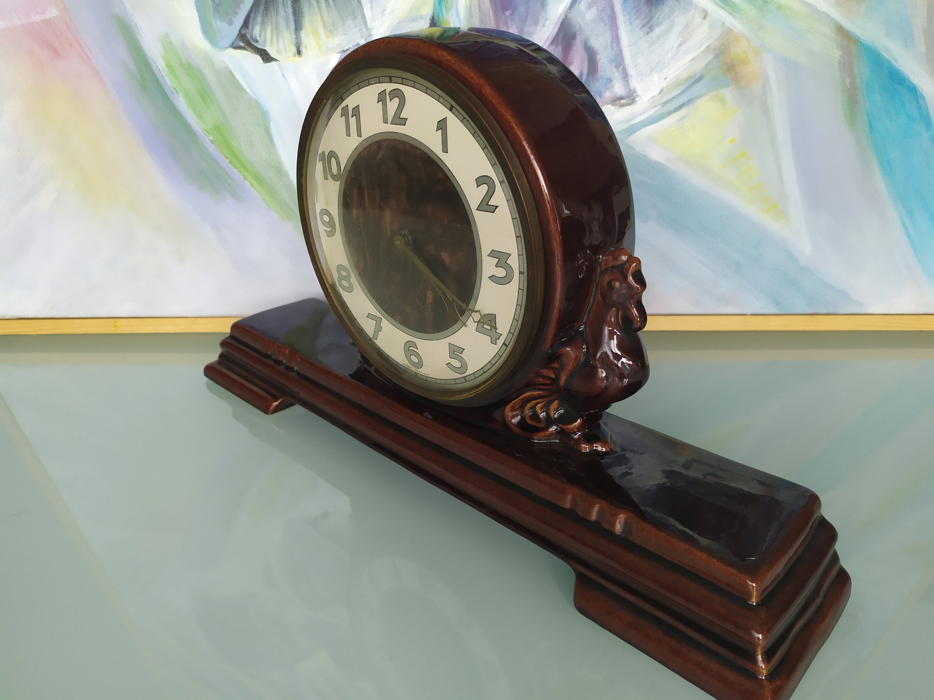 Vintage Table Clock Art Deco Table Clock | Etsy