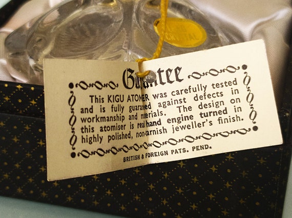 Crystal Perfume Atomizer Kigu of London Vintage Spray… - Gem