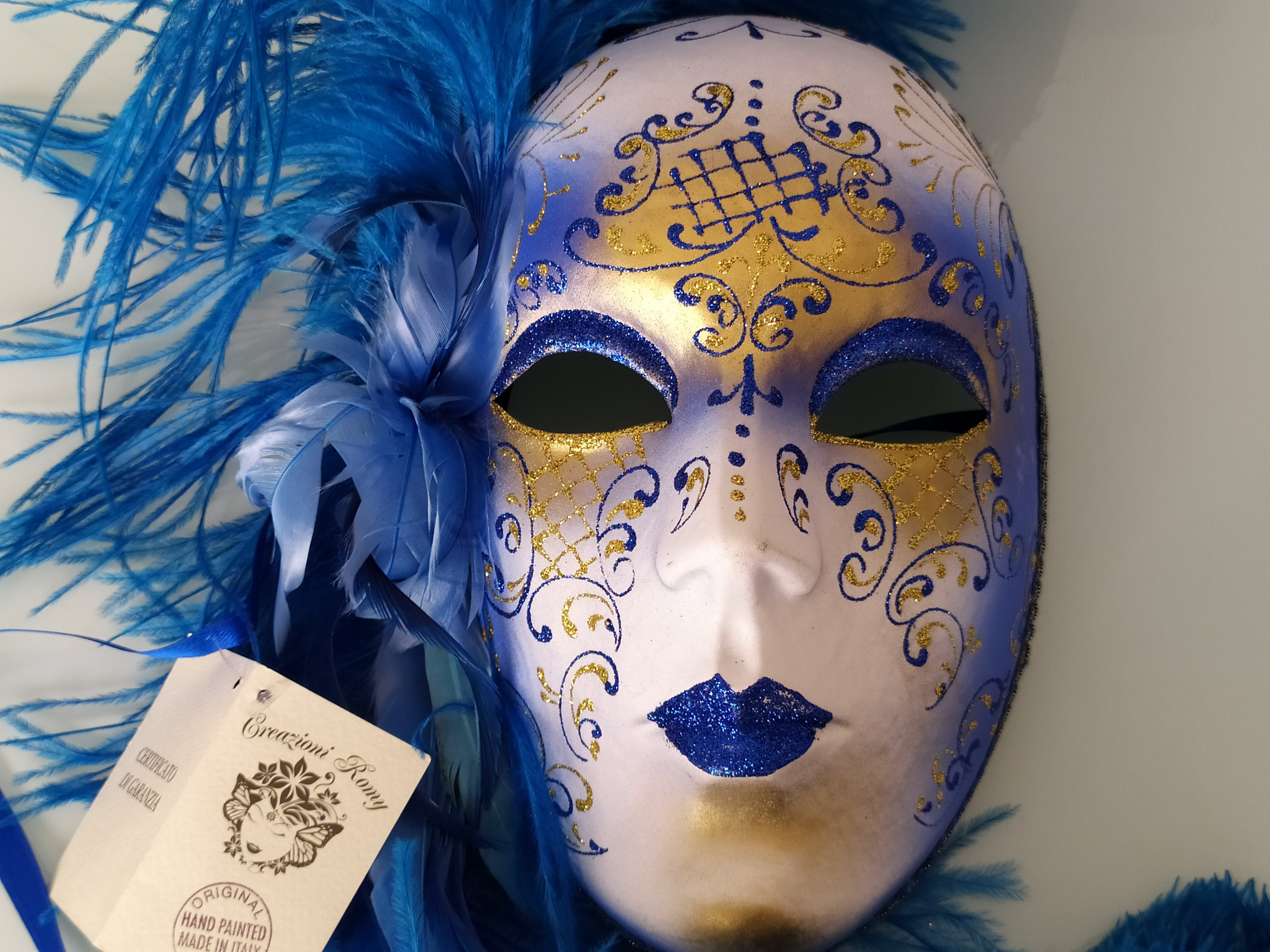 Original Venetian mask Papier mâché mask woman's face. | Etsy