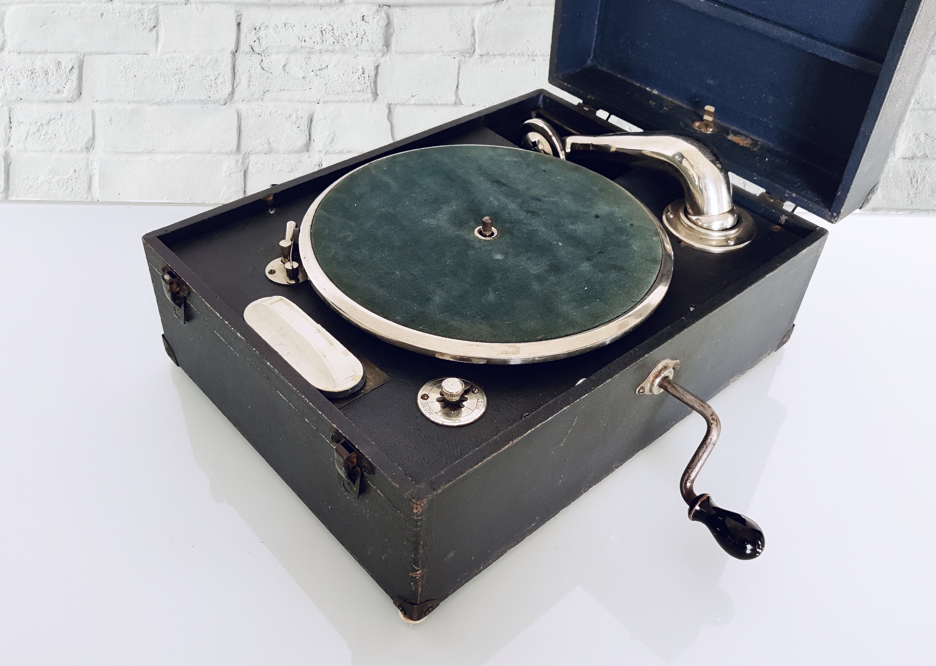 Antique Gramophone Gramophone Made in England Twentieth | Etsy New Zealand