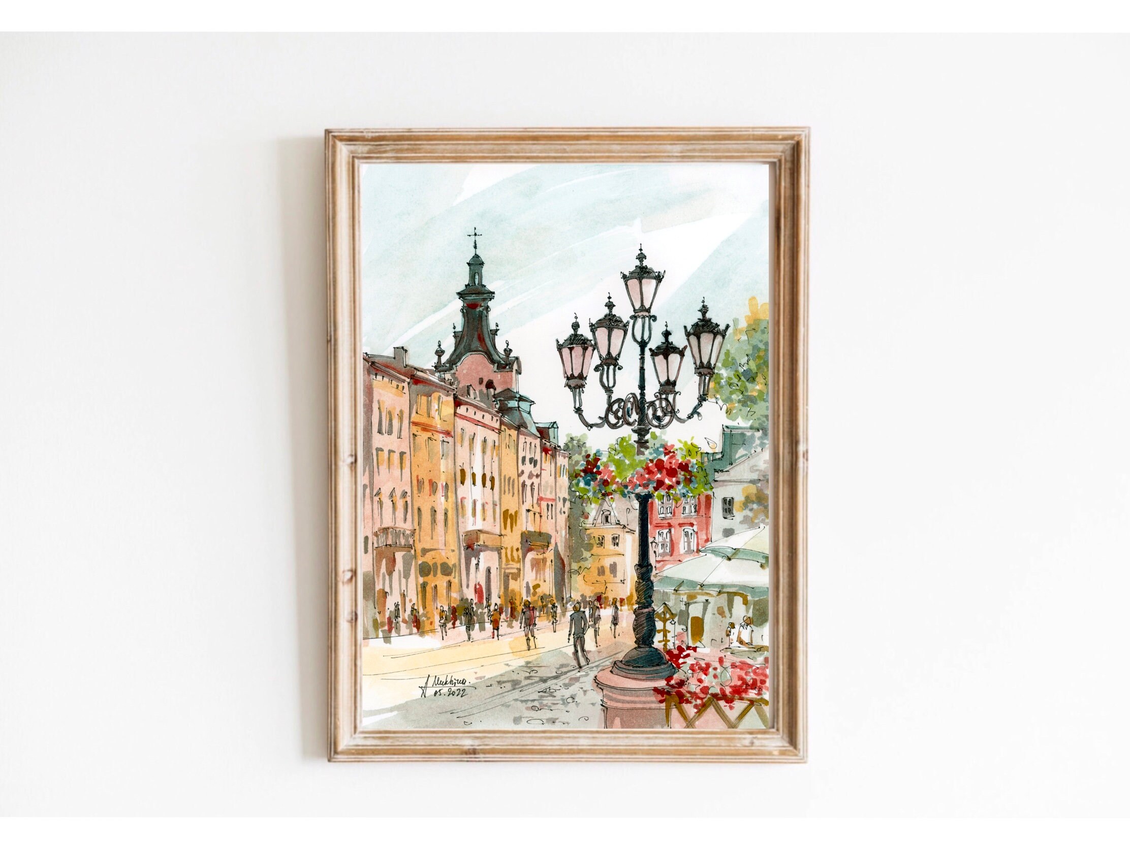 Lviv Art Print Ukraine POSTER From Original Watercolor Painting by ...