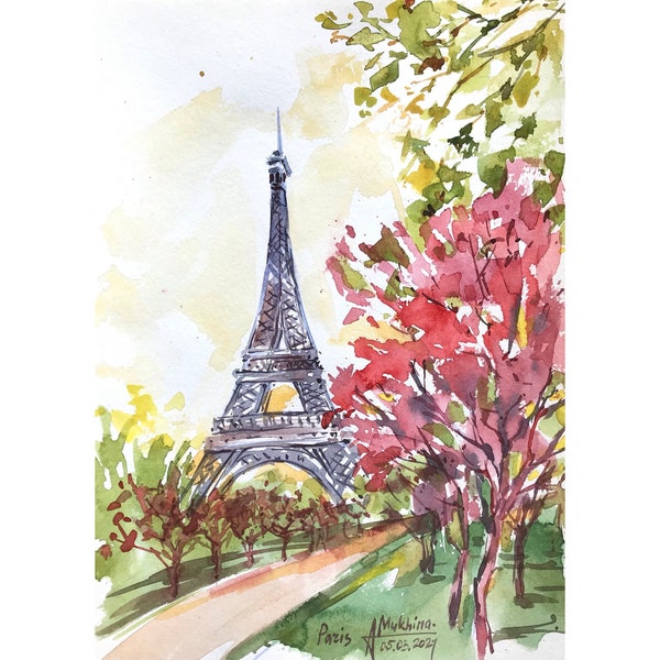 France Watercolor - Etsy