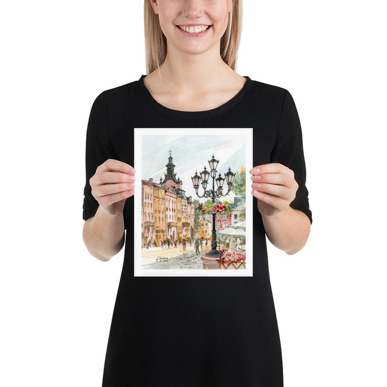 Lviv Art Print Ukraine POSTER From Original Watercolor Painting by ...