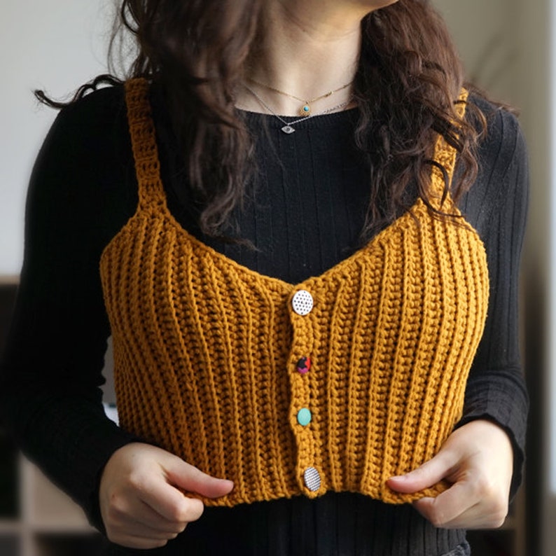 Funky Tank Top Crochet Pattern | Etsy