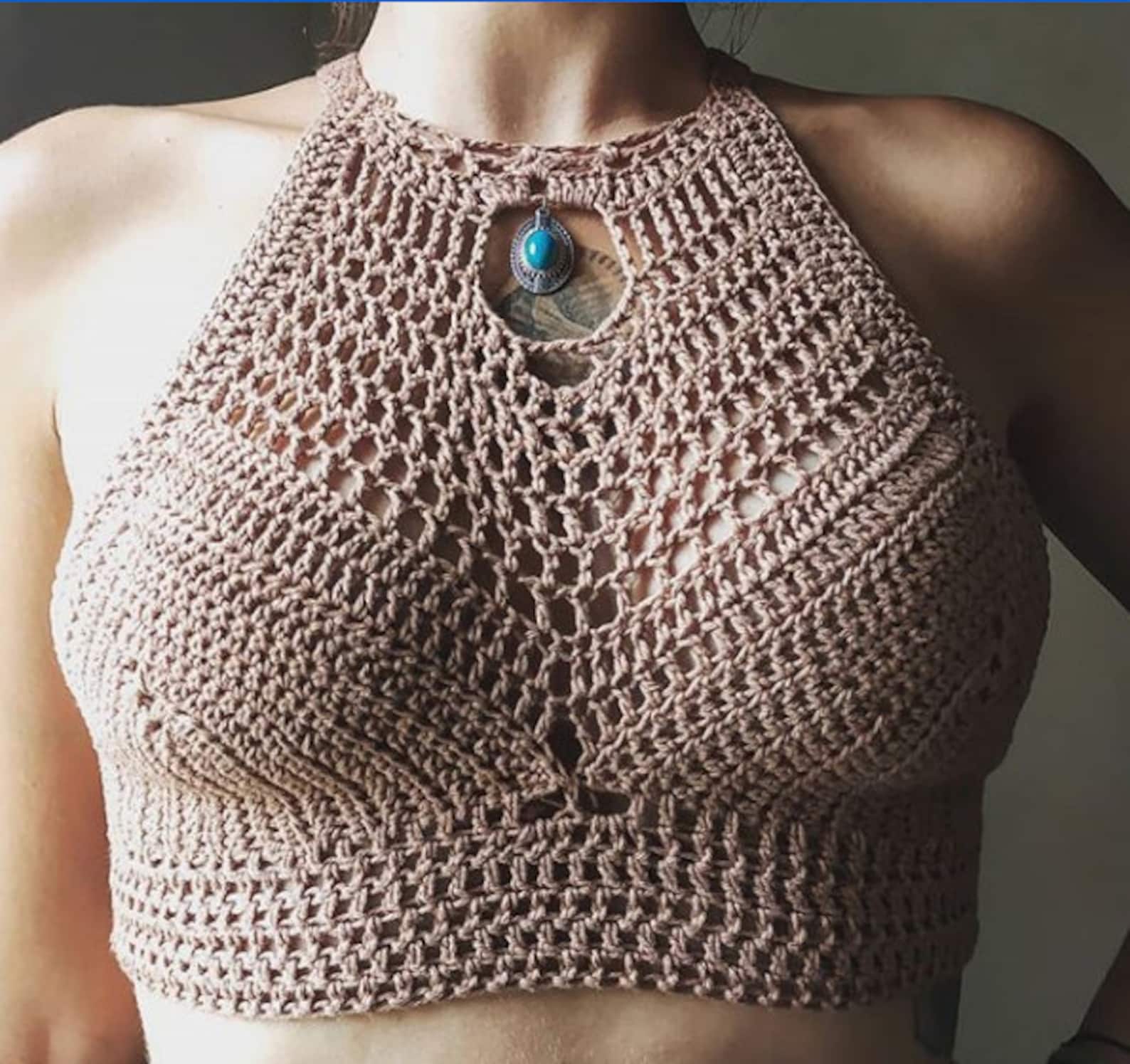 Boho Corset Halter Top Crochet Pattern: Intricate, Lace Crochet Pattern ...