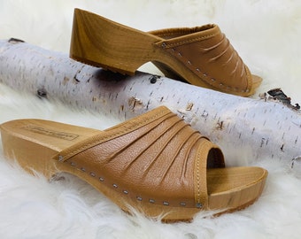 Wooden Open Toe Clogs - Etsy