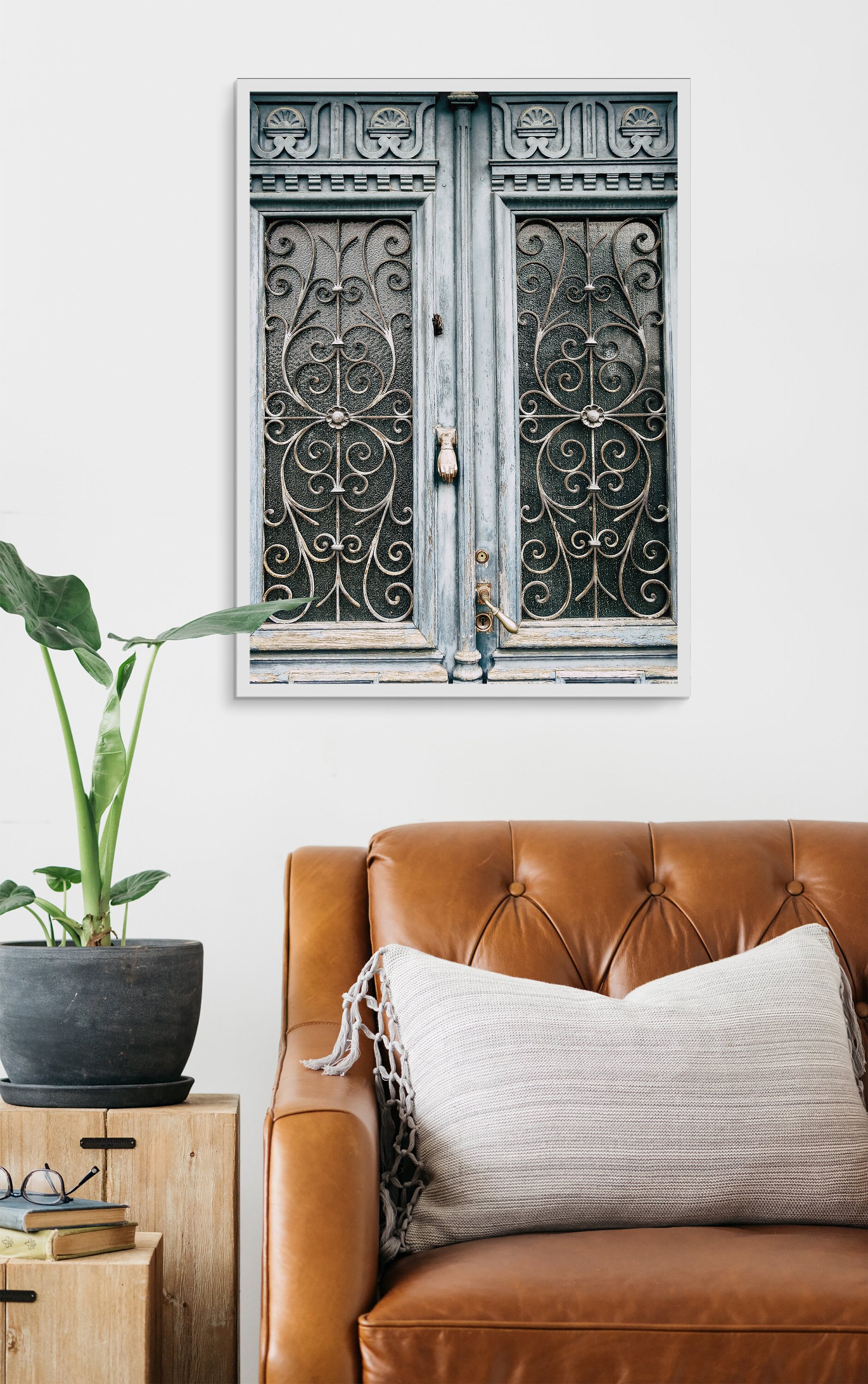 Printable Wall Art Traditional Blue Door Print Paris Urban - Etsy