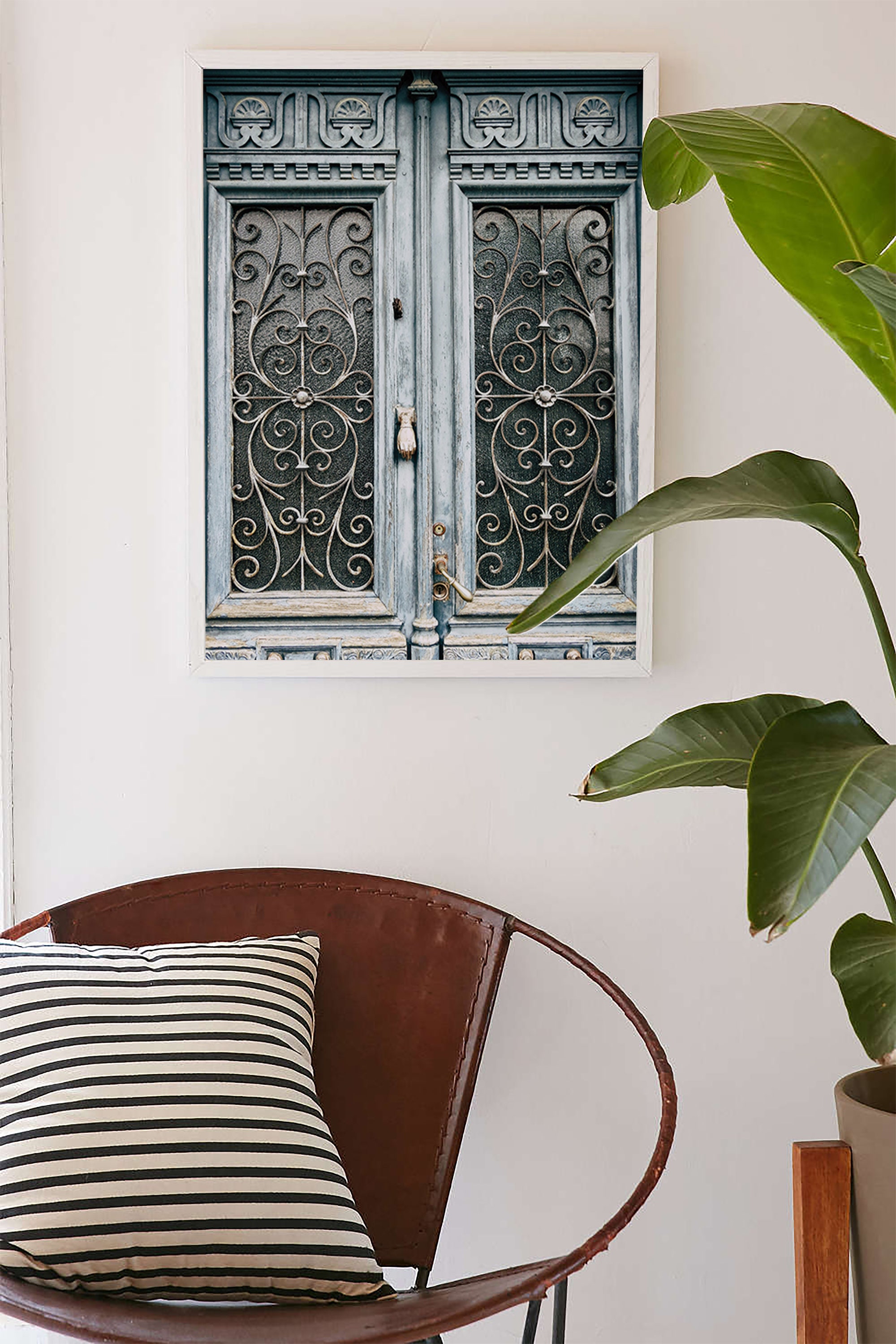 Printable Wall Art Traditional Blue Door Print Paris Urban - Etsy