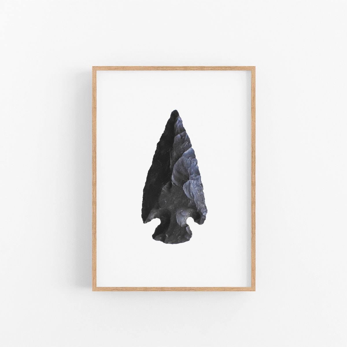 Obsidian Arrowhead Print, Printable Wall Art, Native American Decor ...